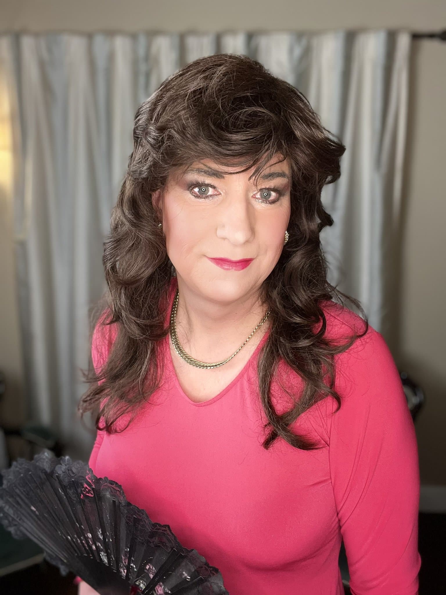 Close Up Portrait Of The Flamenco Girl Crossdresser Heaven